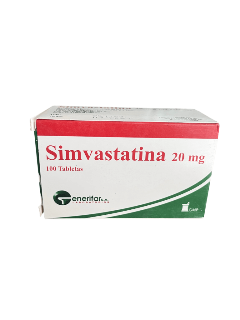 SIMVASTATINA 20MG TABLETA 100/1 GENERIFAR – Distribuidora Tierra Canaan